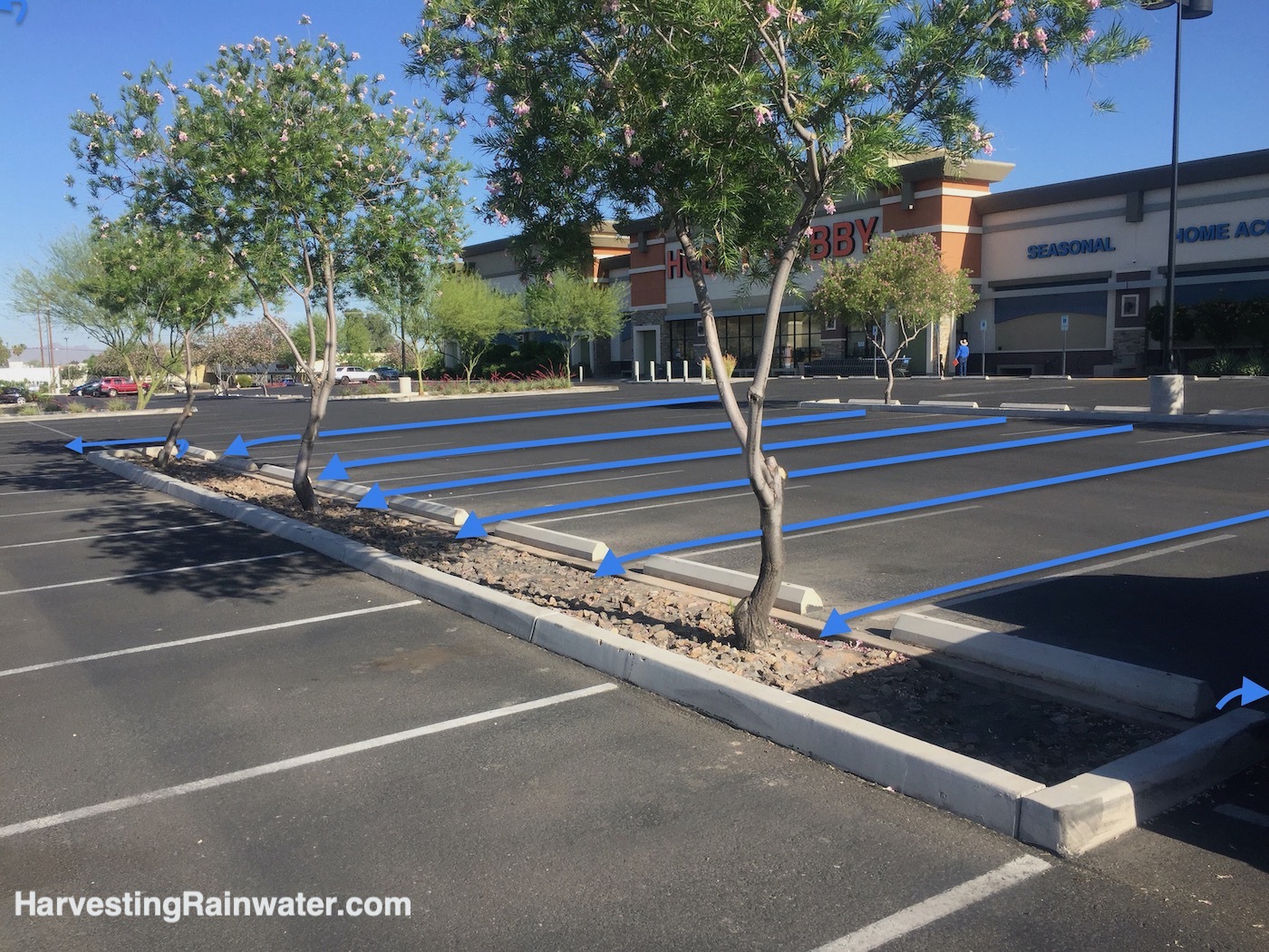 Water-harvesting parking lot, garage, and driveway image gallery ...
